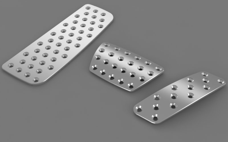 2021 - 2027 Ford Escape 4th Gen Billet Aluminum Racing Pedal Pad Covers