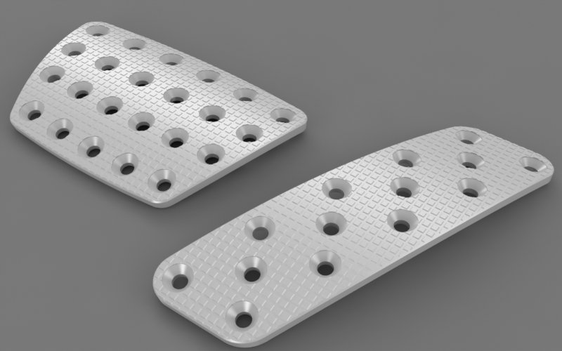 2007 2013 Mini Cooper 2nd Gen Billet Aluminum Racing Pedal Pad Covers