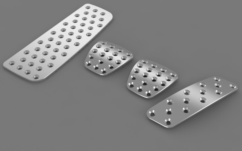 2020 - 2026 Toyota Supra 5th Gen Billet Aluminum Racing Pedal Pad Covers